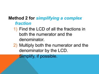 Rational Expressions | PPTX