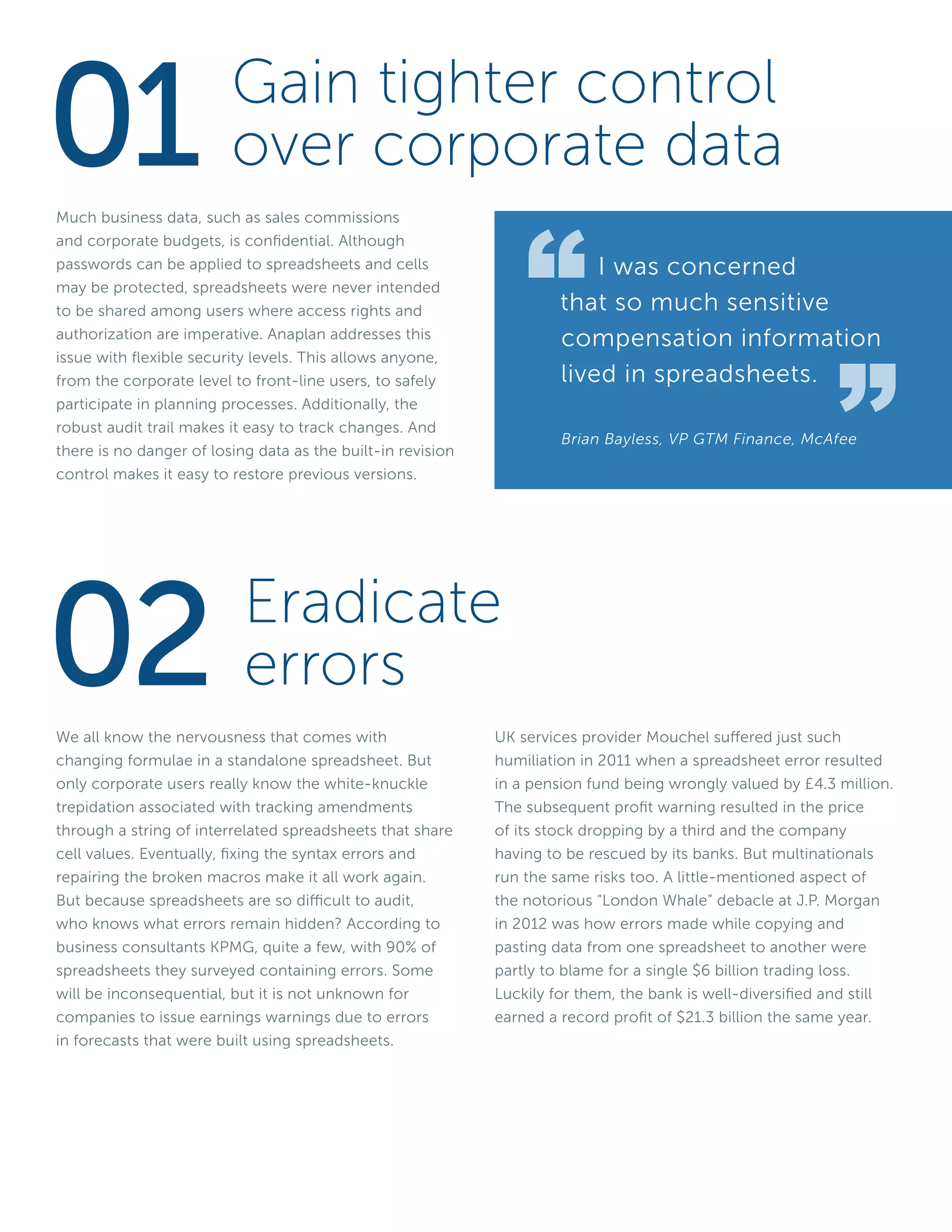 7 Reasons to Choose Anaplan | PDF