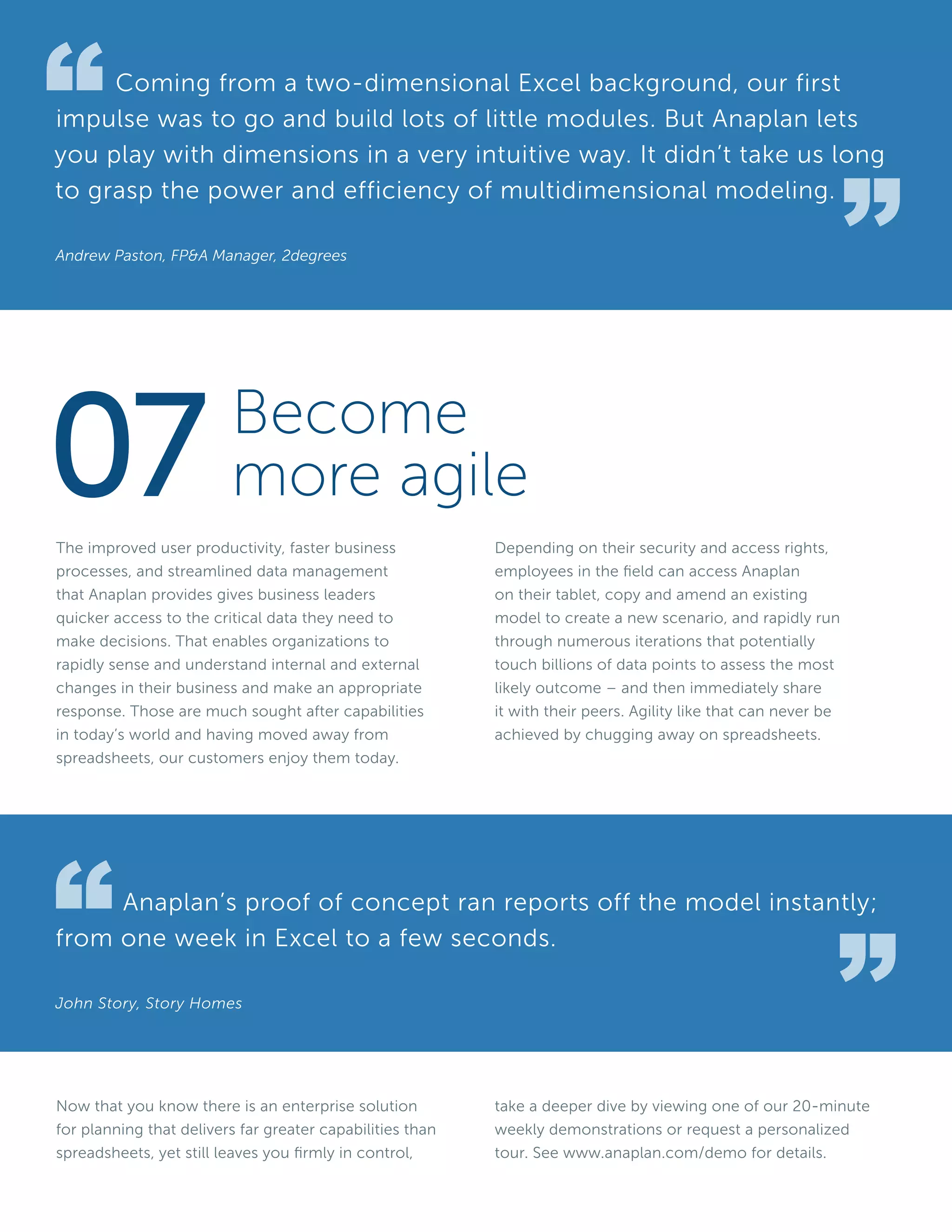 7 Reasons to Choose Anaplan | PDF