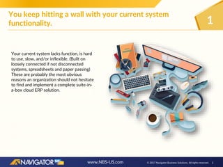 7 Reasons to replace your Business System | PPT