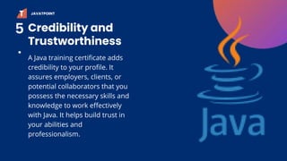7 reasons to take java certifications | PPTX