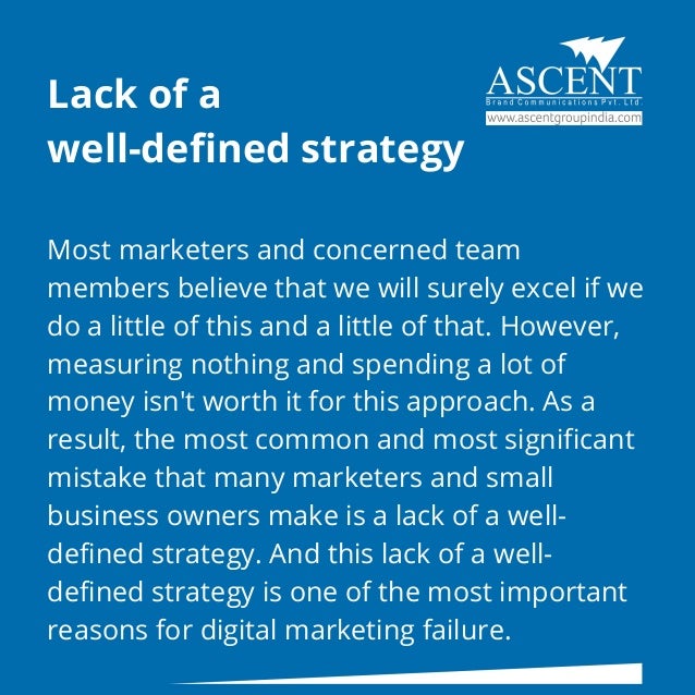 7 Reasons Why Digital Marketing Strategies Fail | PDF