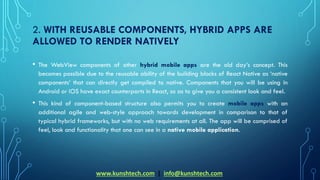 Checkout top 7 Reasons Why React Native is Growing Rapidly | PPT