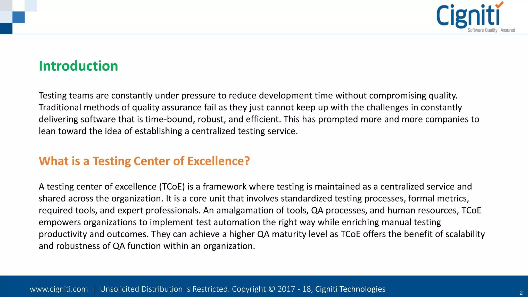 7 reasons why you need a testing center of excellence | PPTX | Business ...
