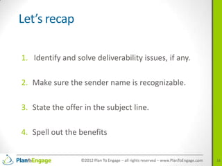 7 reasons why your subscribers don't respond to your email campaigns | PPT