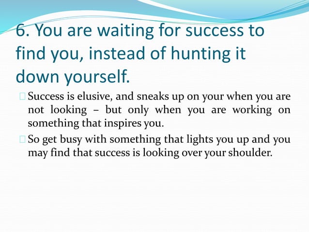 Identify and overcome 7 key roadblocks to success! | PPT