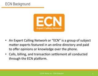 7 Reasons Why Your Association Needs an Expert Calling Network (ECN) | PPT