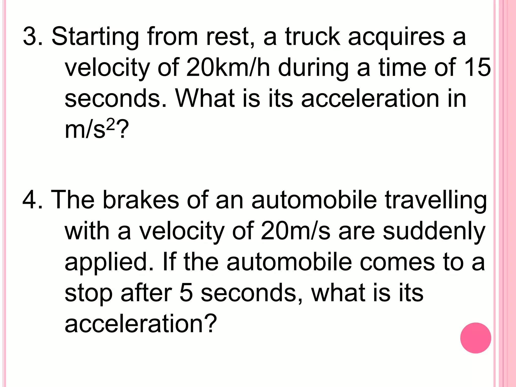7 rectilinear motion | PPTX