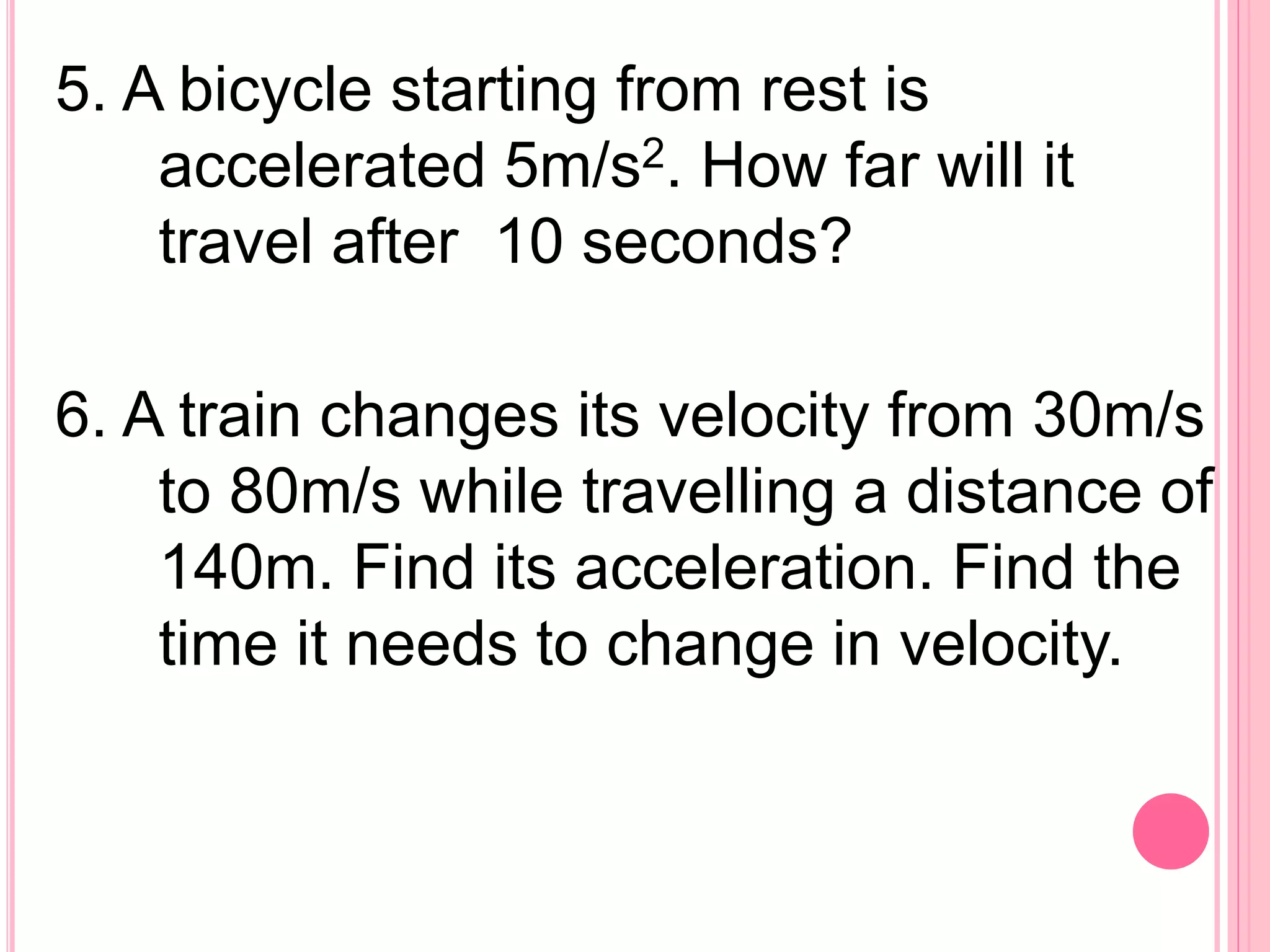 7 rectilinear motion | PPTX