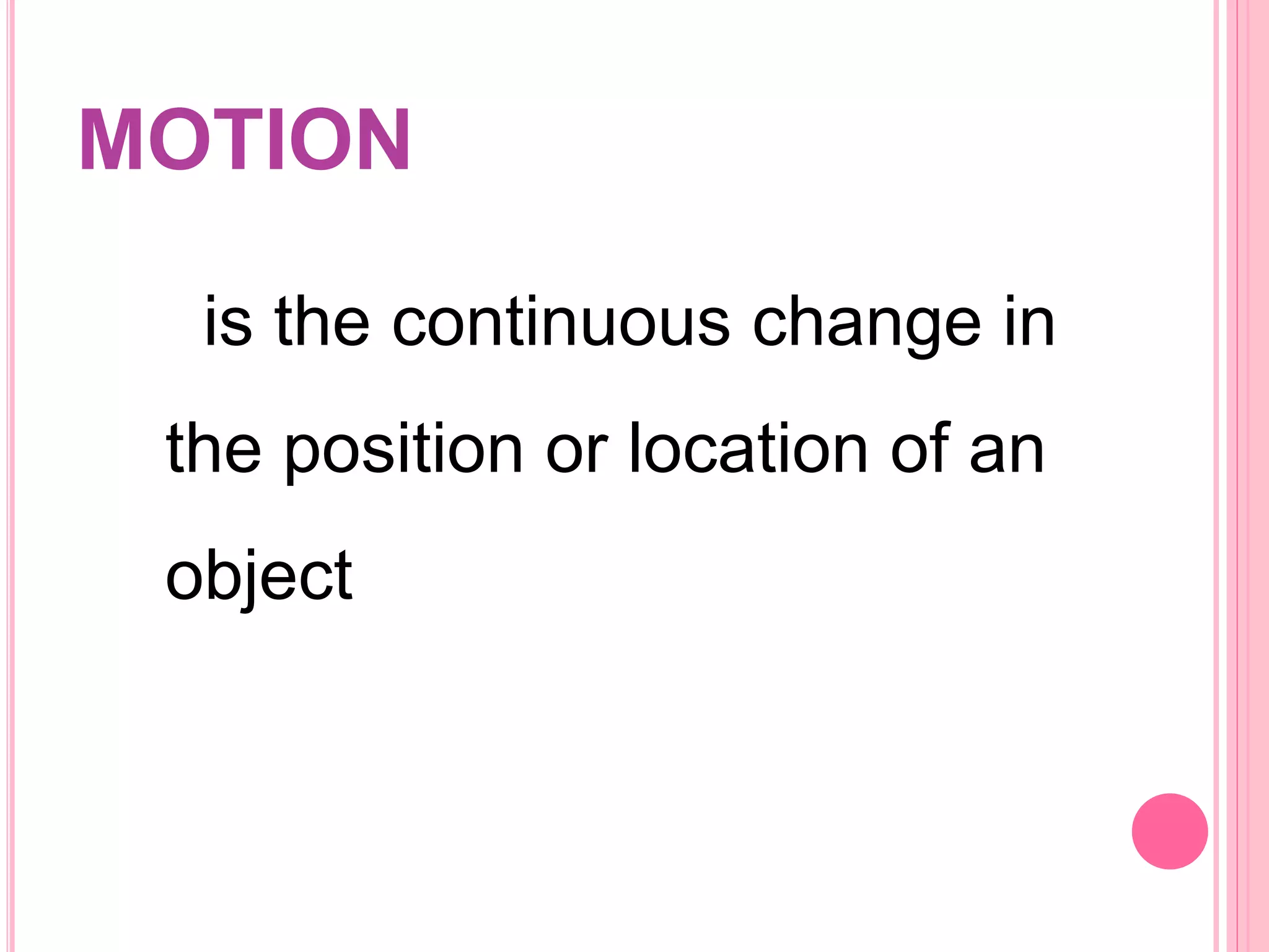 7 rectilinear motion | PPTX