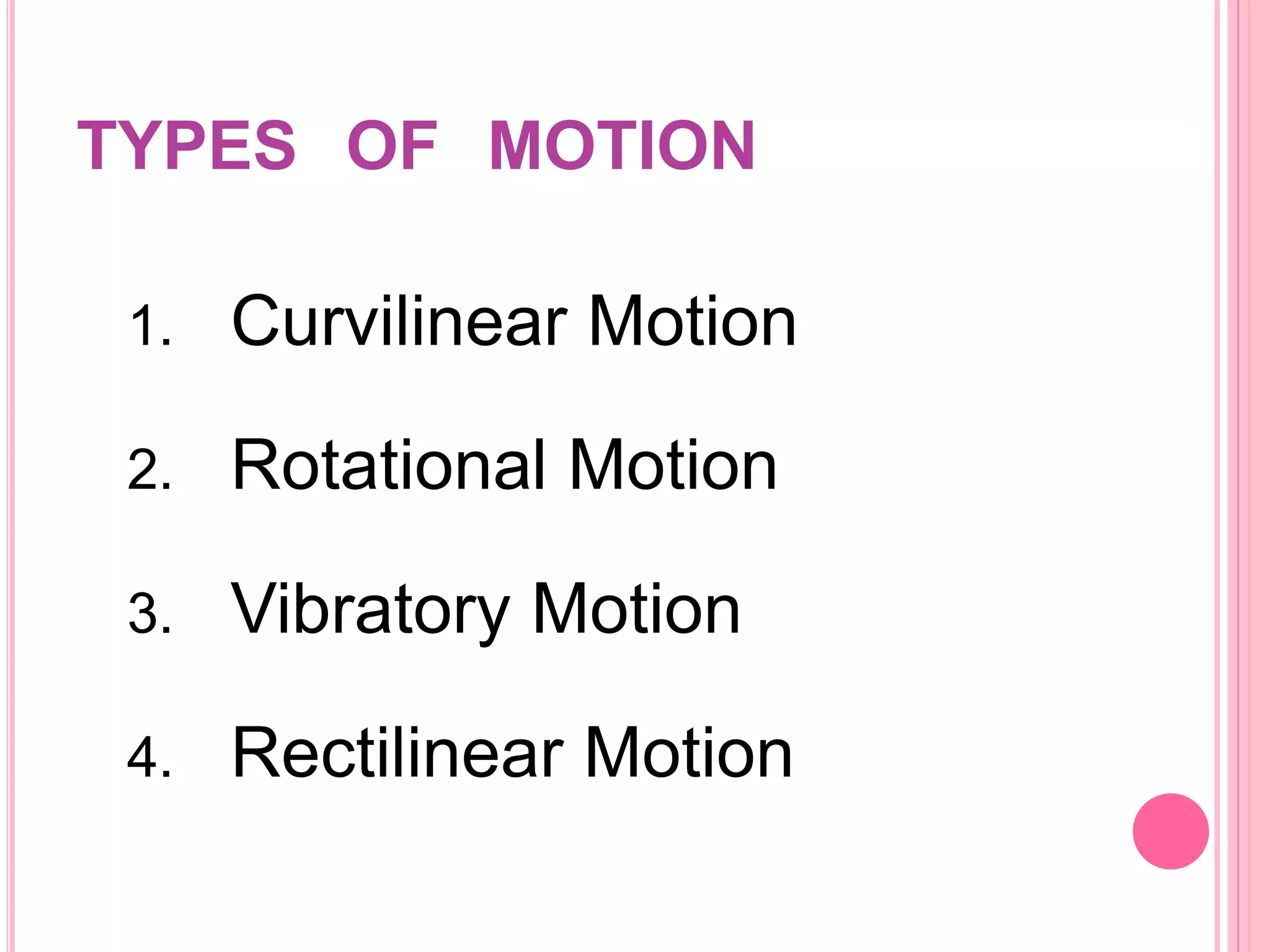 7 rectilinear motion | PPTX