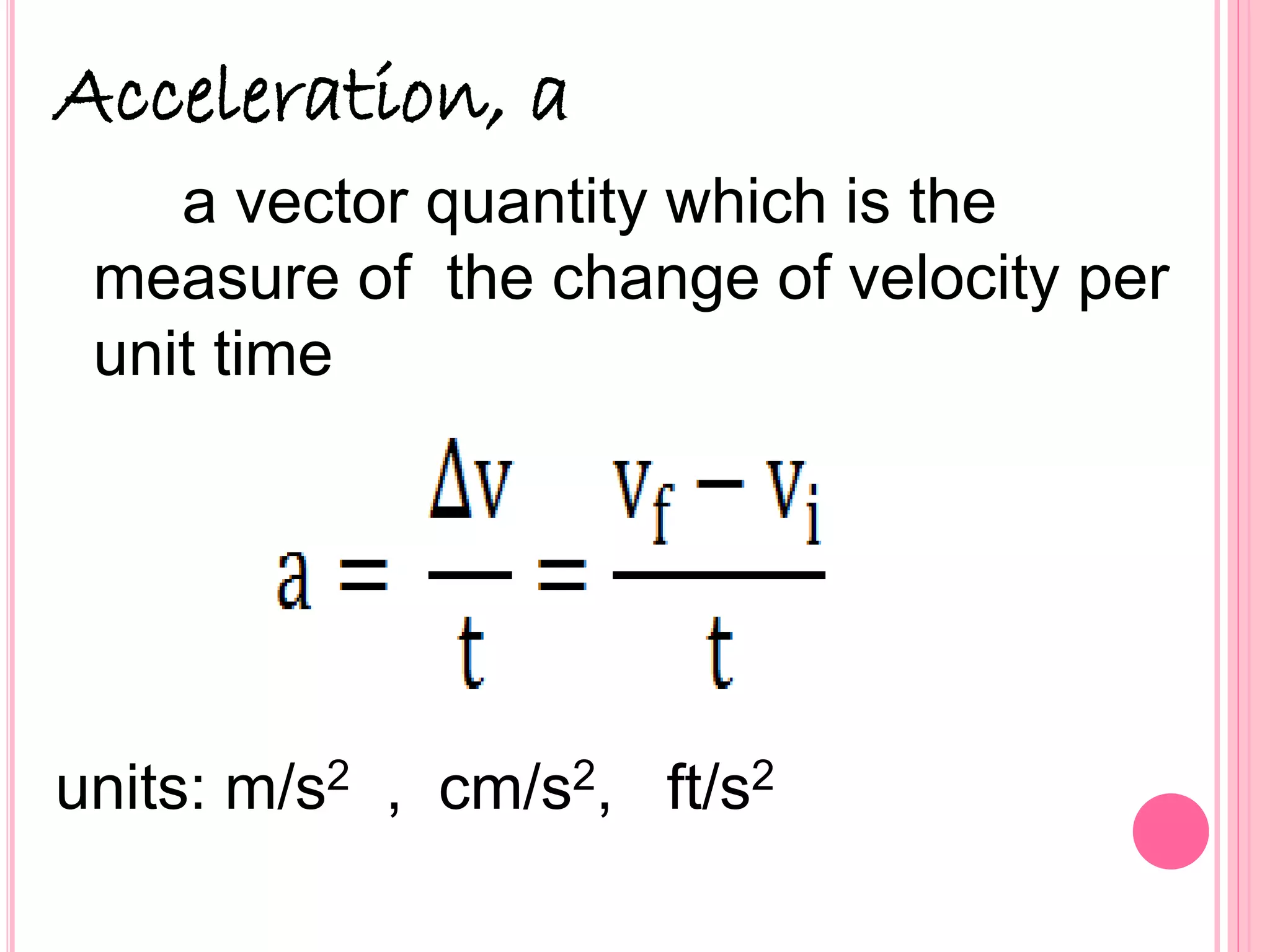 7 rectilinear motion | PPTX