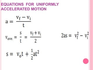 7 rectilinear motion | PPTX