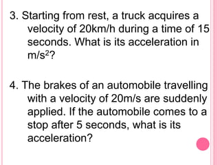7 rectilinear motion | PPTX