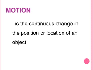 7 rectilinear motion | PPTX