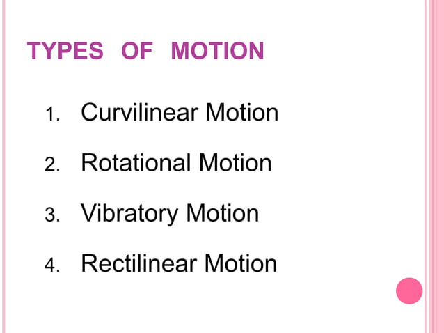 7 rectilinear motion | PPTX