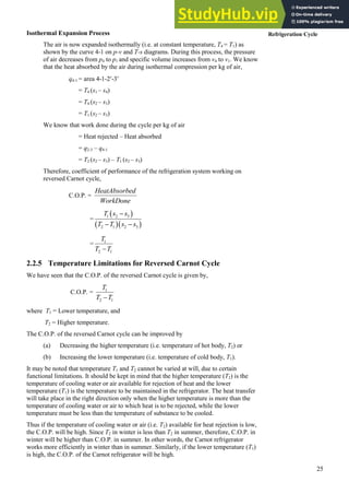 7 Refrigeration Cycle UNIT 2 REFRIGERATION CYCLE | PDF