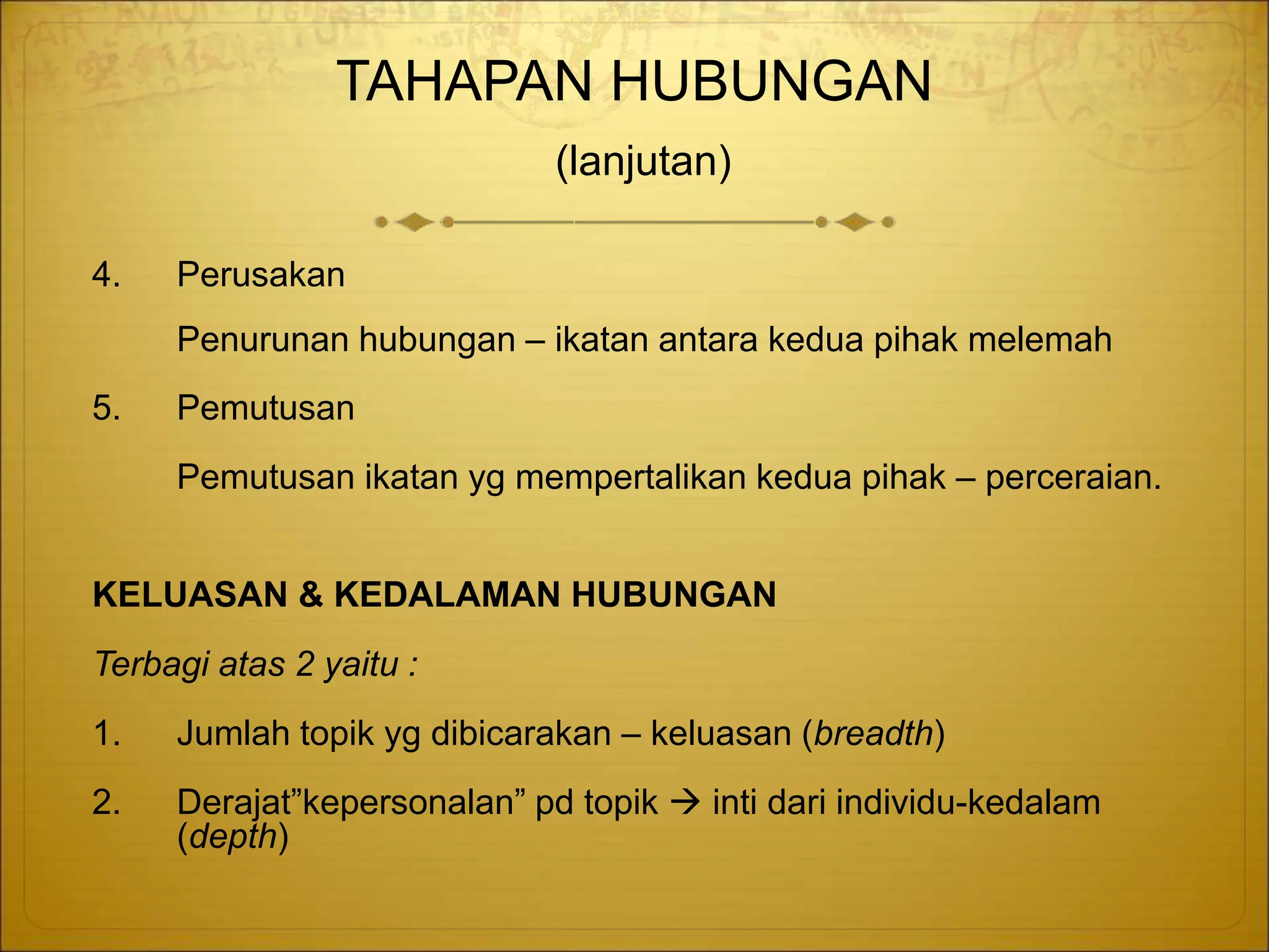 Membangun Hubungan Dalam Teori Komunikasi | PPT