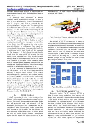 Remote Monitoring and Control of Boat Using Lora Technology | PDF