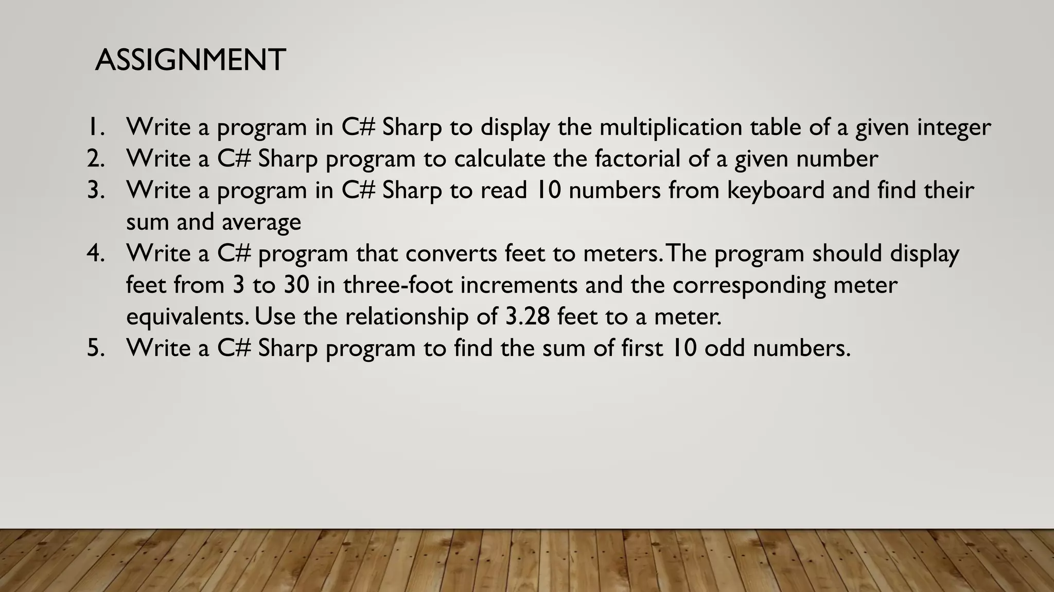 csharp repitition structures | PPT