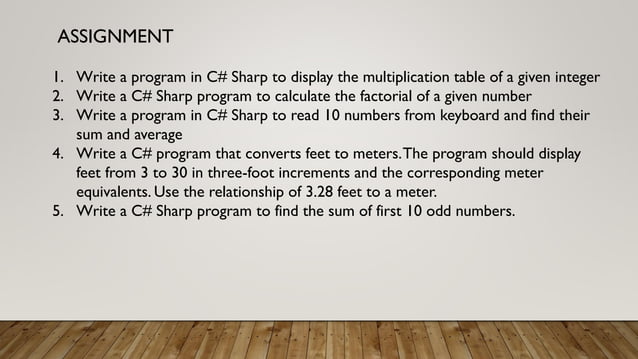 csharp repitition structures | PPT