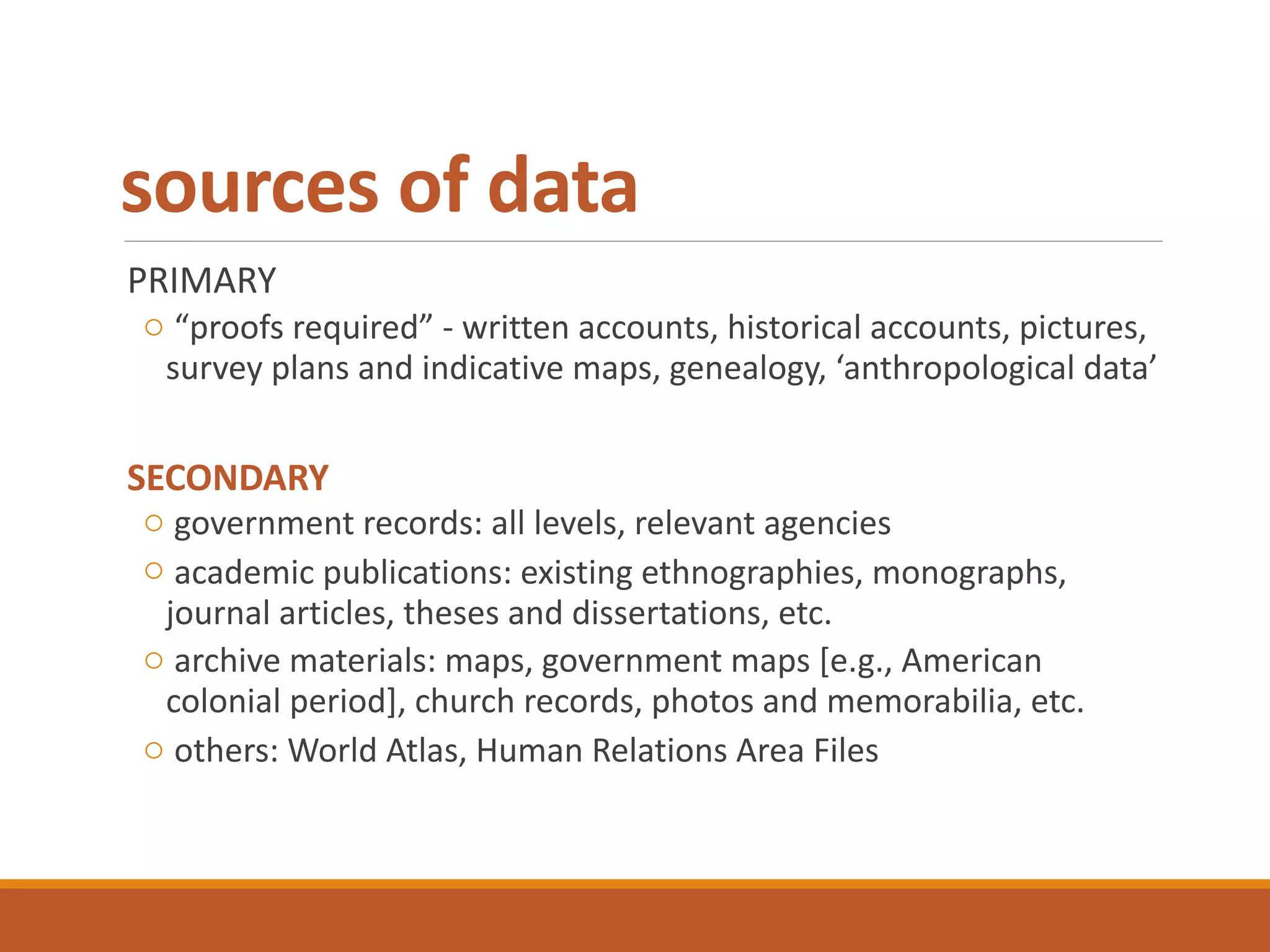 Understanding the Research Process and Utilizing Secondary Data | PPT