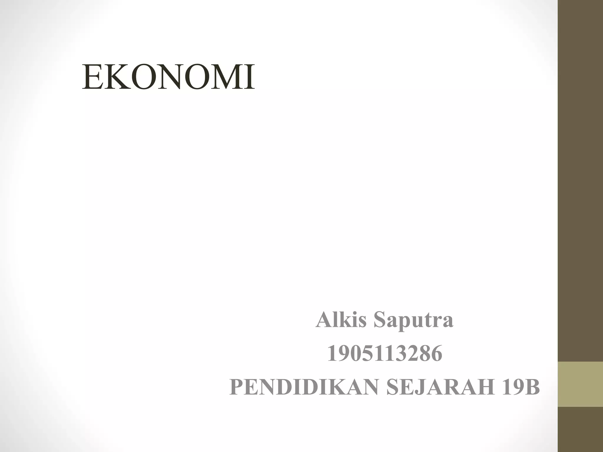 Perekonomian 3 sektor | PPTX