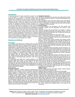 Macular hole surgeries | PDF