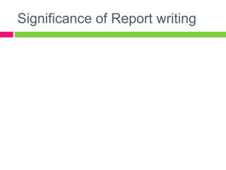 Research Methodology report writing | PPTX