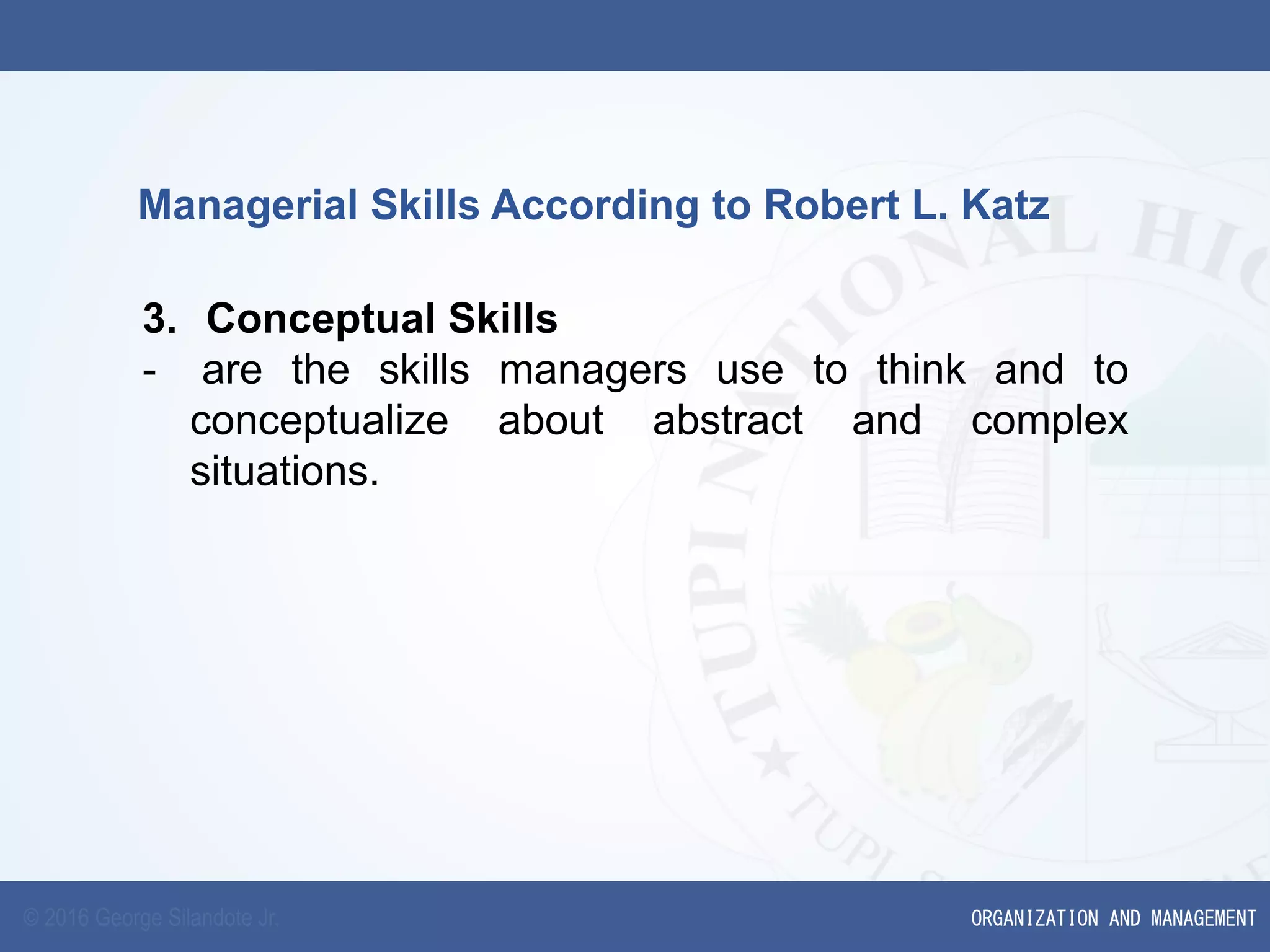 7 roles and skills of a manager | PPTX