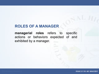 7 roles and skills of a manager | PPTX