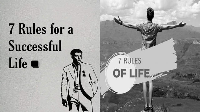 7 Rules For A Successful Life presentation by Rohit Chandra Thakur | PDF