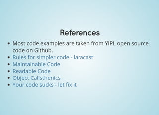 7 rules of simple and maintainable code | PDF