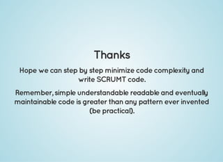 7 rules of simple and maintainable code | PDF