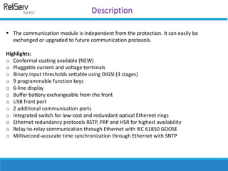 7RW80 Voltage Frequency Protection Relay | PPT