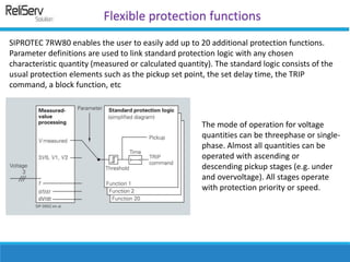 7RW80 Voltage Frequency Protection Relay | PPT