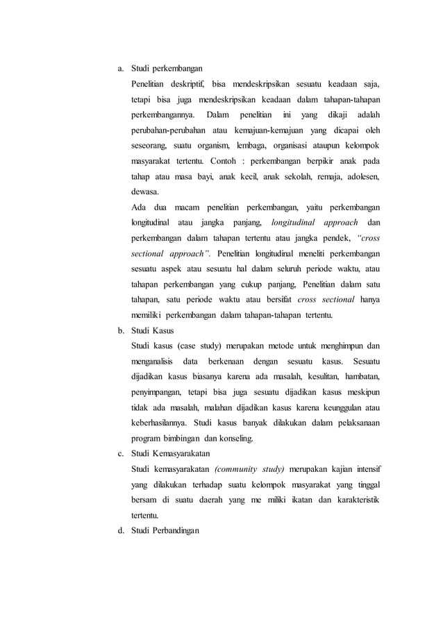 Metode deskriptif dan survai | DOCX