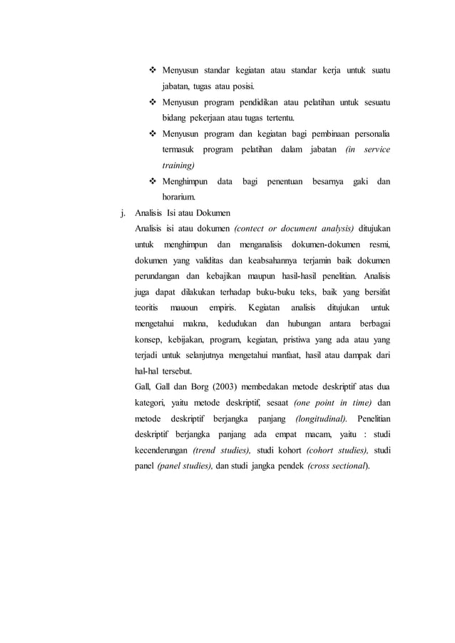 Metode deskriptif dan survai | DOCX