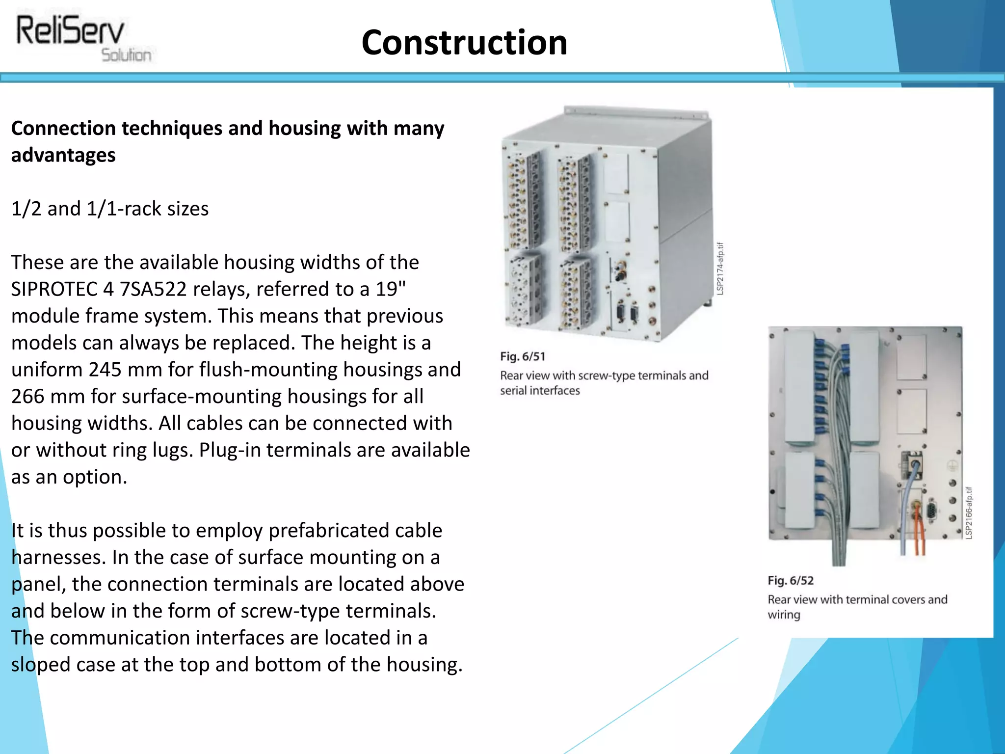 7SA522 Distance Protection Relay For Transmission Lines | PDF | Radio ...