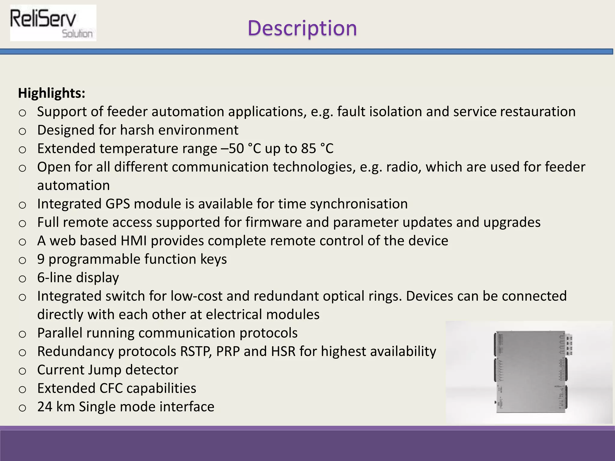 7SC80 Feeder Automation Controller | PDF
