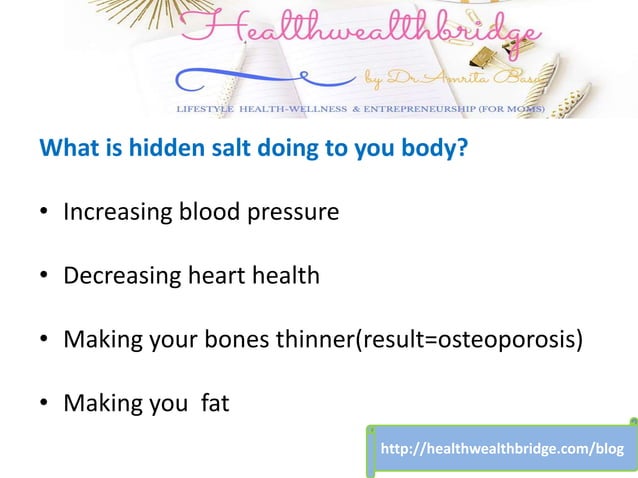 7 Scary truths about hidden salt in your diet | PPT