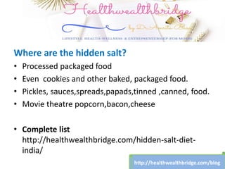 7 Scary truths about hidden salt in your diet | PPT