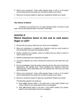 Grade 7 Learning Module in Science (Quarter 1 to 4) | PDF