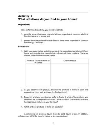 Grade 7 Learning Module in Science (Quarter 1 to 4) | PDF
