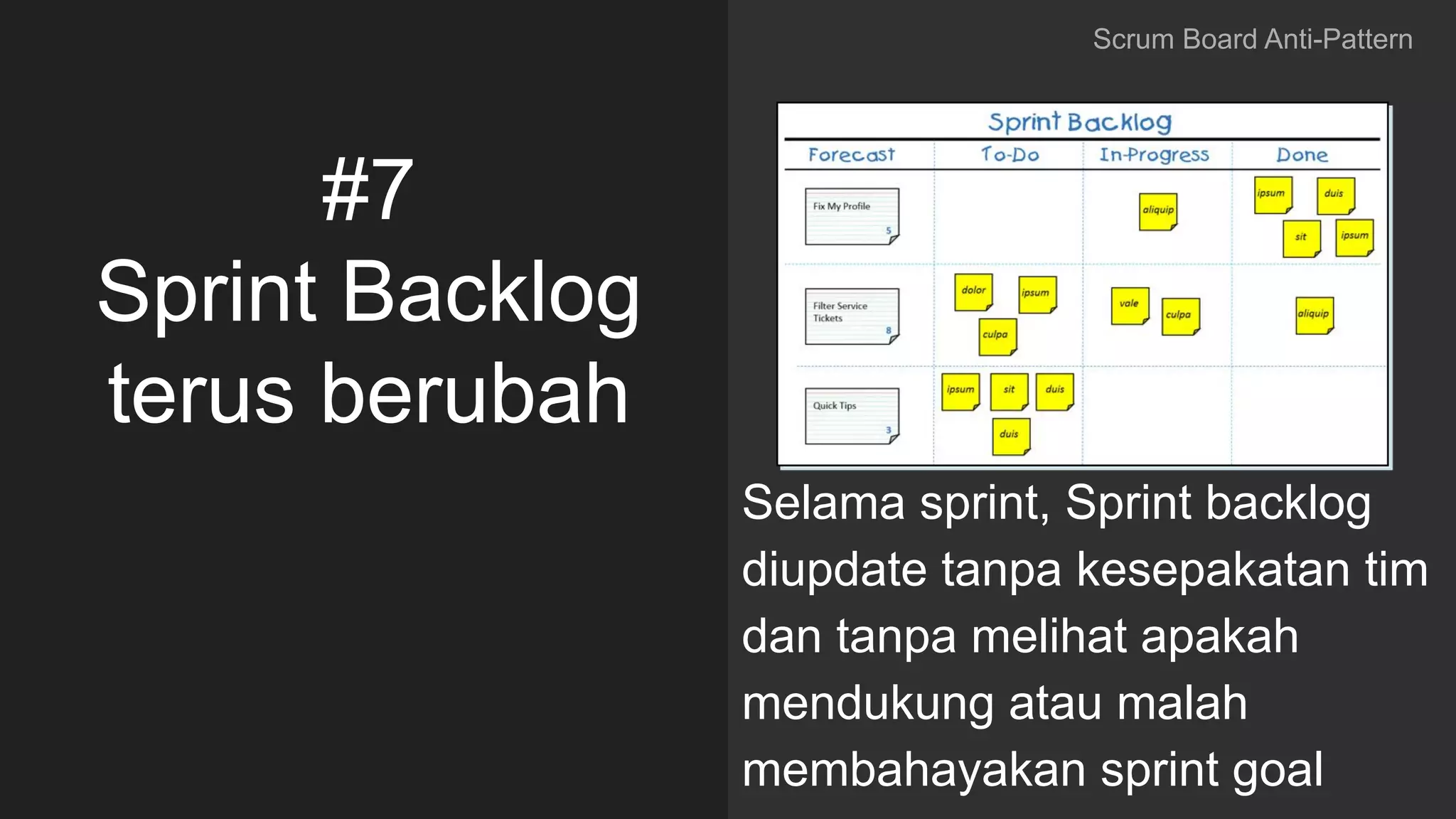 7 scrum anti pattern dalam implementasi scrum board #global azure19 bdg ...