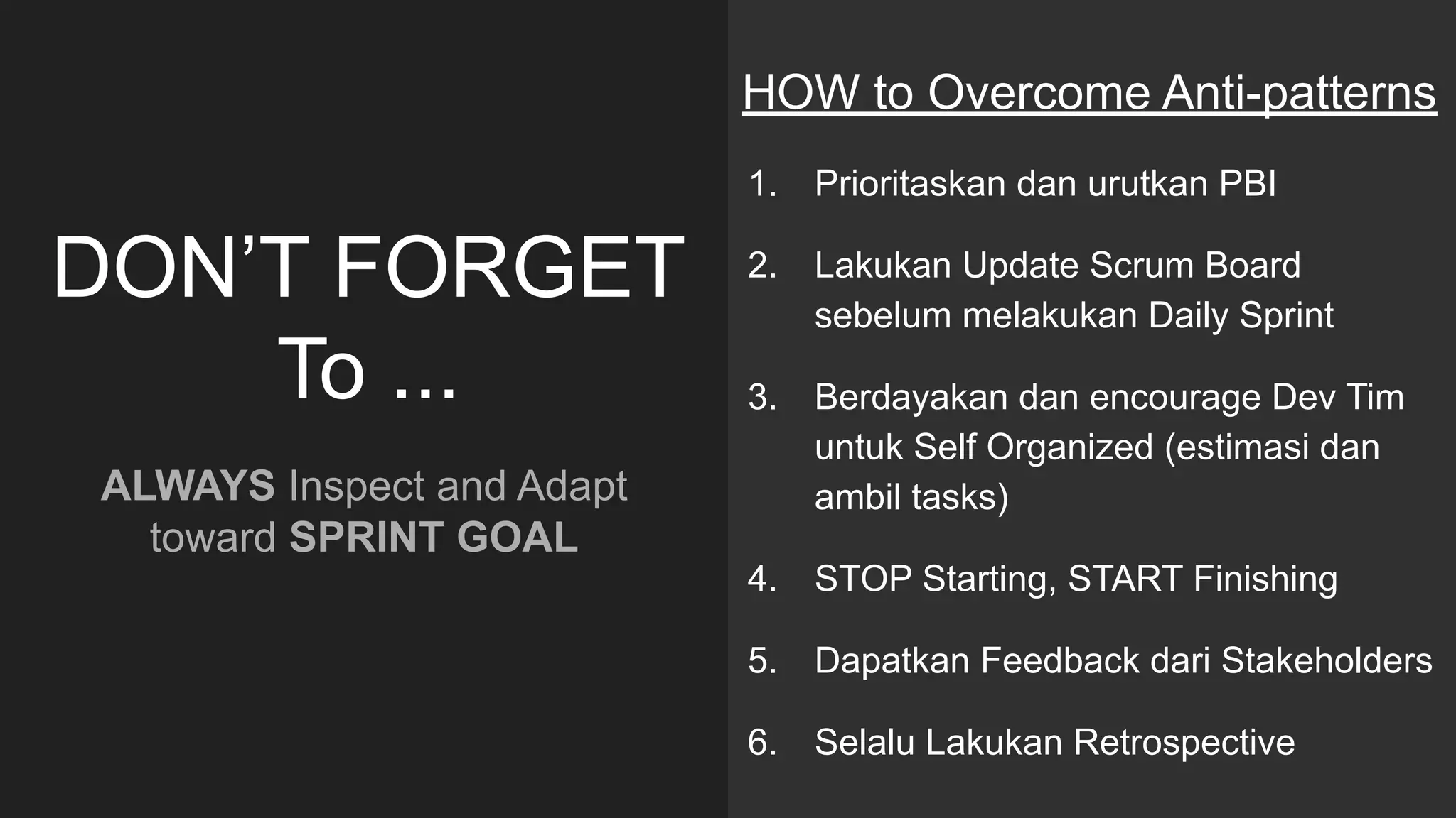 7 scrum anti pattern dalam implementasi scrum board #global azure19 bdg | PPT