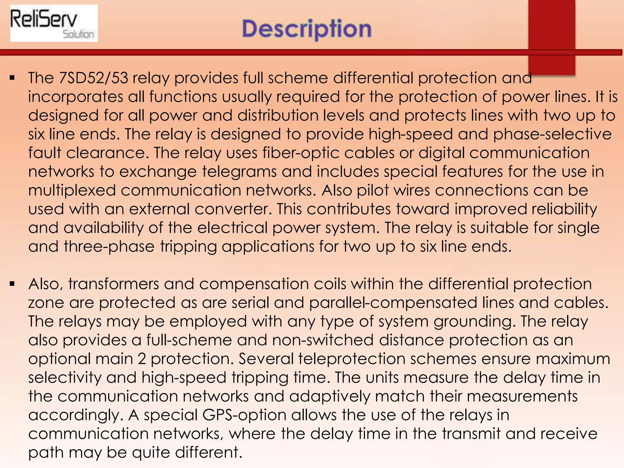 7SD5 Relay | PDF