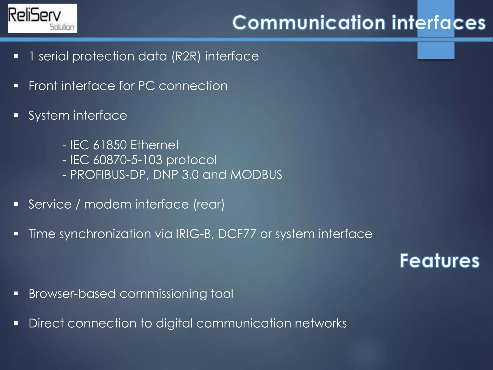 7SD61 Cable Differential Protection Relay | PDF