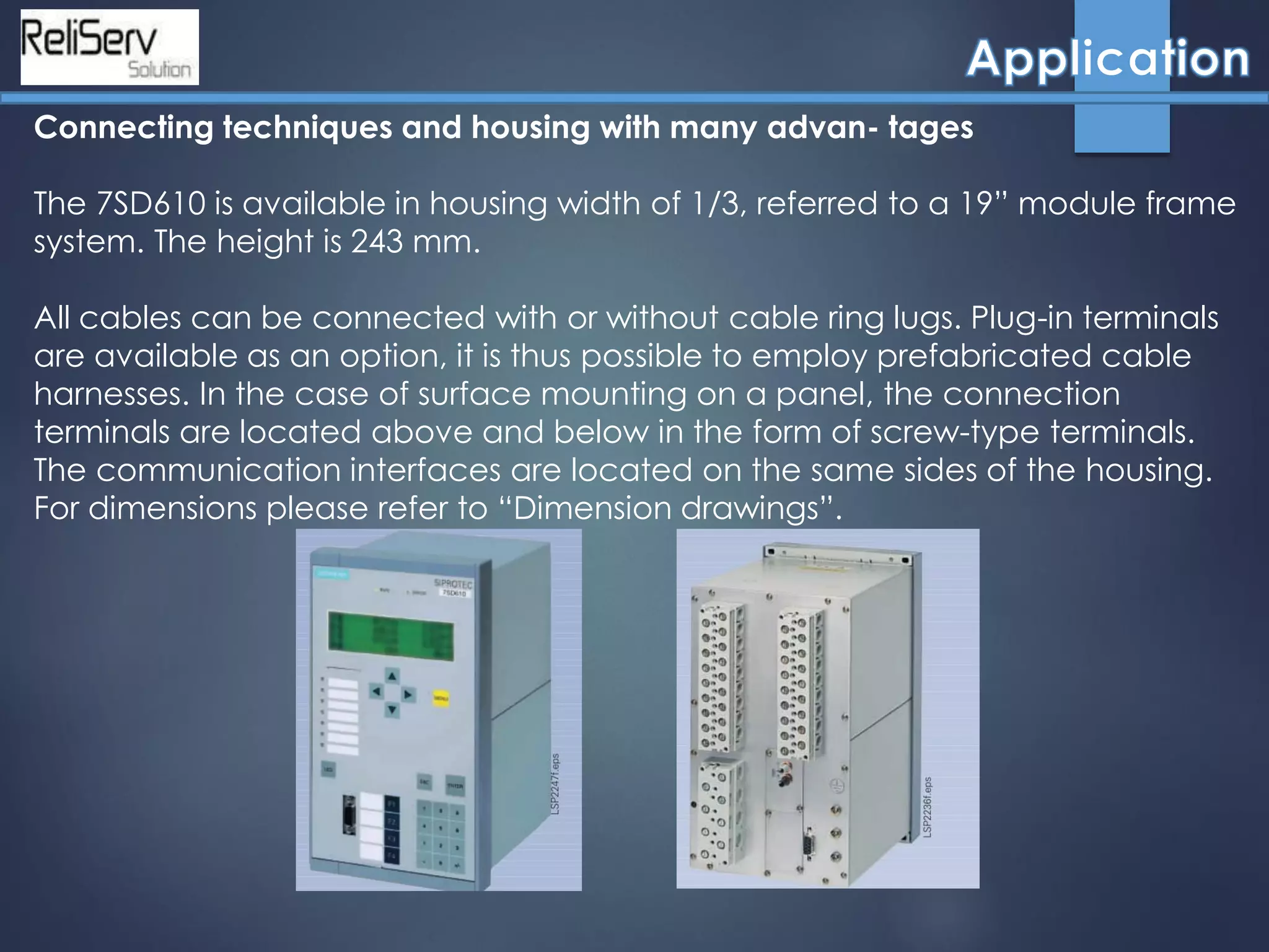 7SD61 Cable Differential Protection Relay | PDF