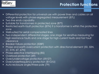 7SD61 Cable Differential Protection Relay | PDF